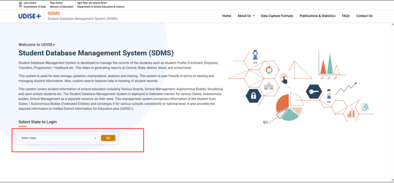 UDISE Plus: UDISE+ Student Login Module, SDMS, Teacher Module, Profile ...